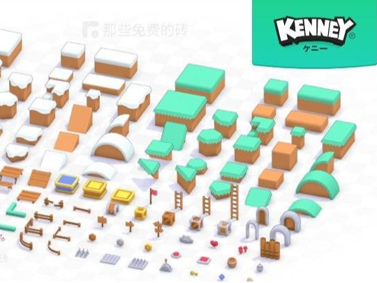 Kenney Assets - 提供免费商用的游戏制作素材，包括 2d、3d素材，游戏音效和游戏 UI_thosefree-站酷ZCOOL