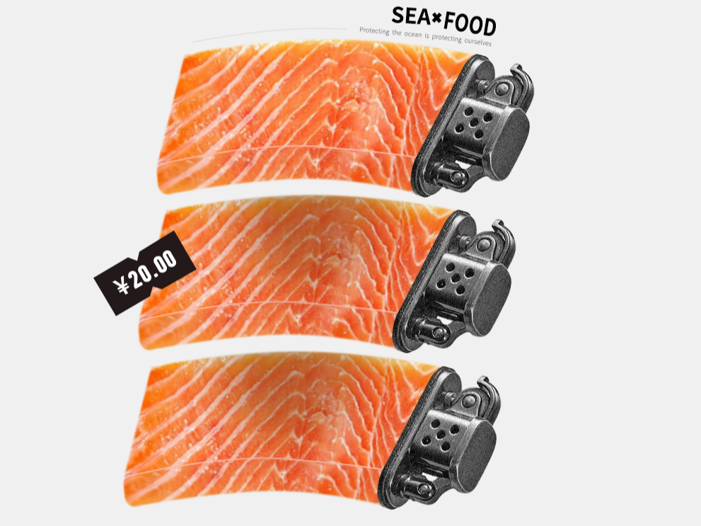 三文鱼打火机创意海报_JinRong啊-站酷ZCOOL