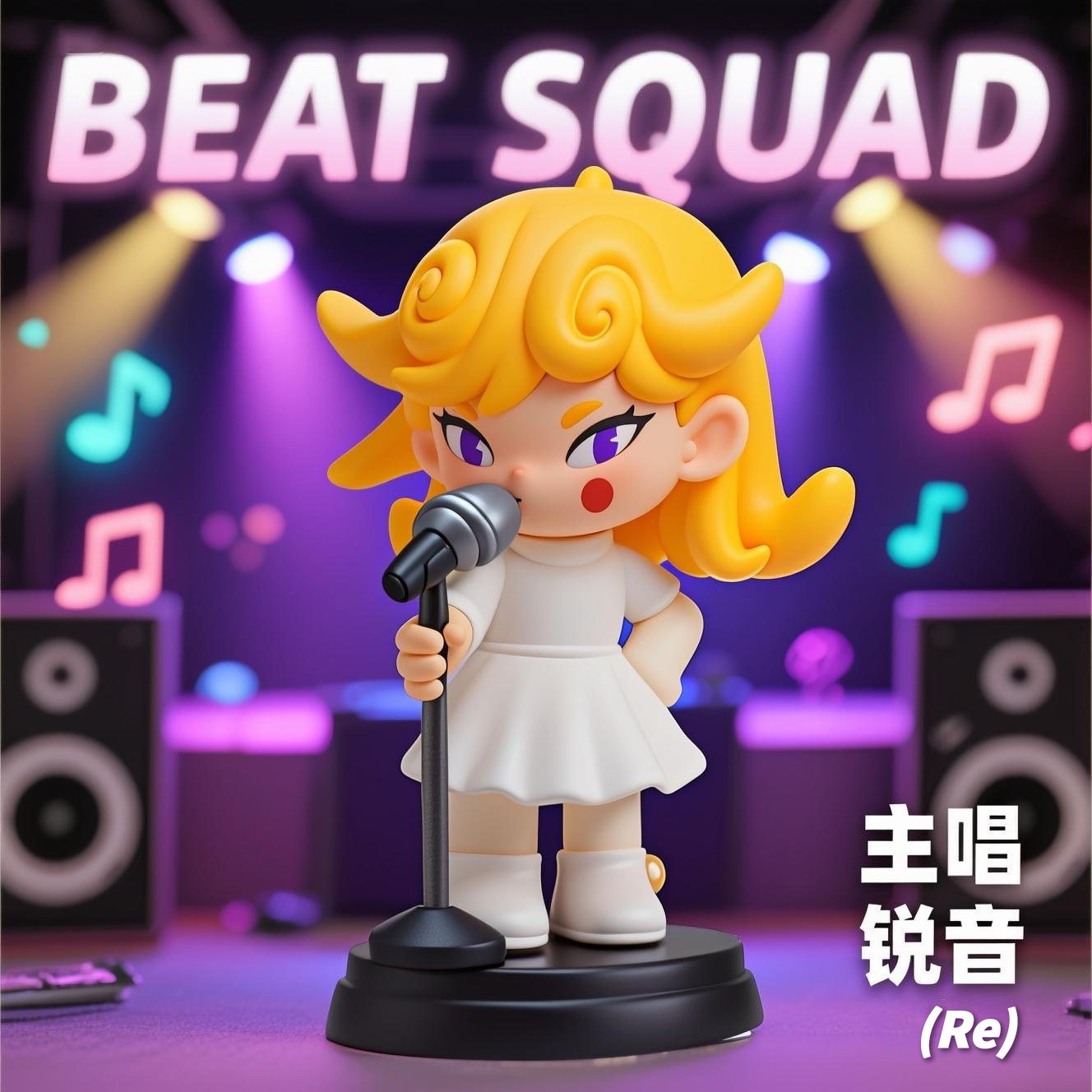 盲盒IP "Beat Squad"乐队系列之 主唱 锐音（Re）_蛮蛮一族-站酷ZCOOL