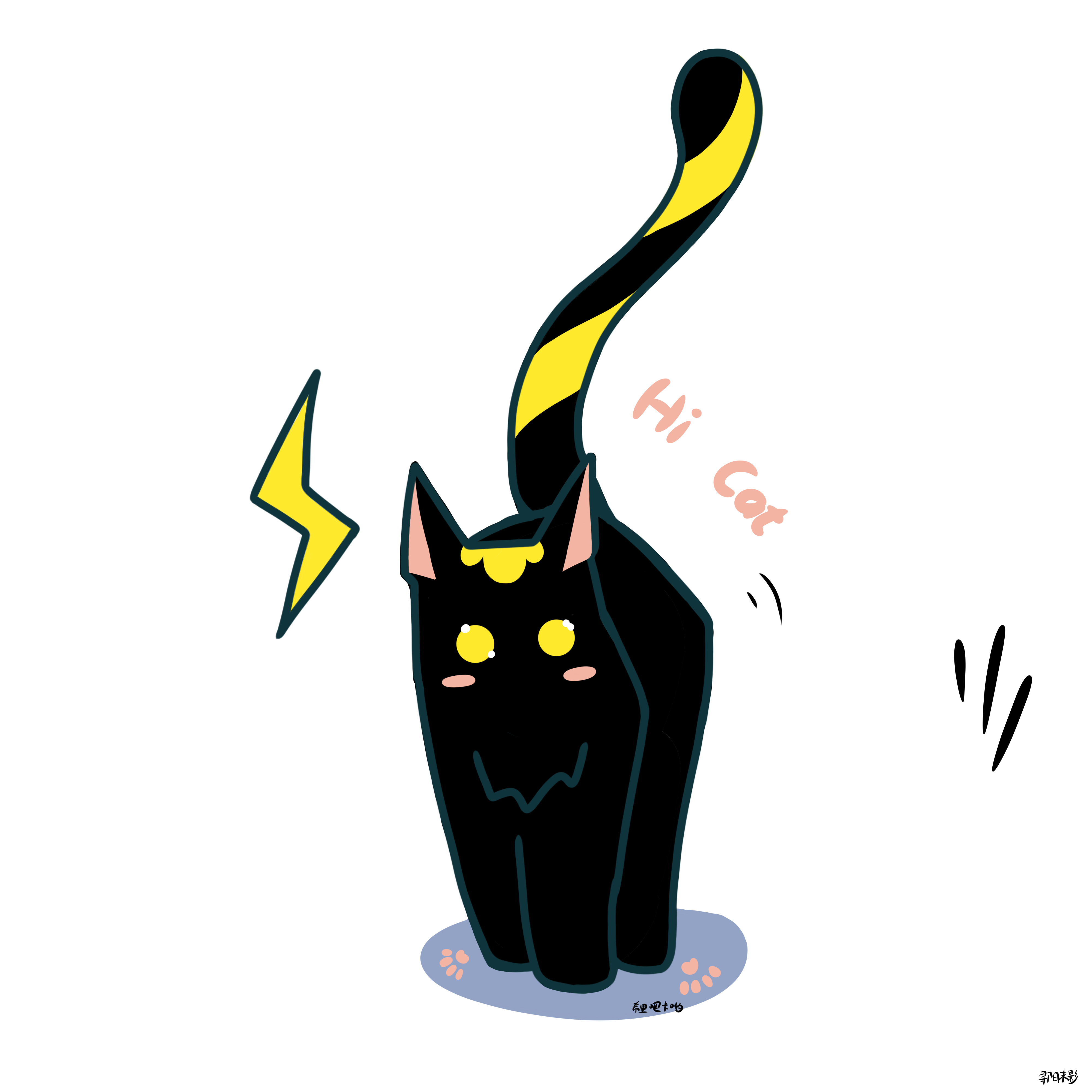Hi cat!_寻阳末影-站酷ZCOOL