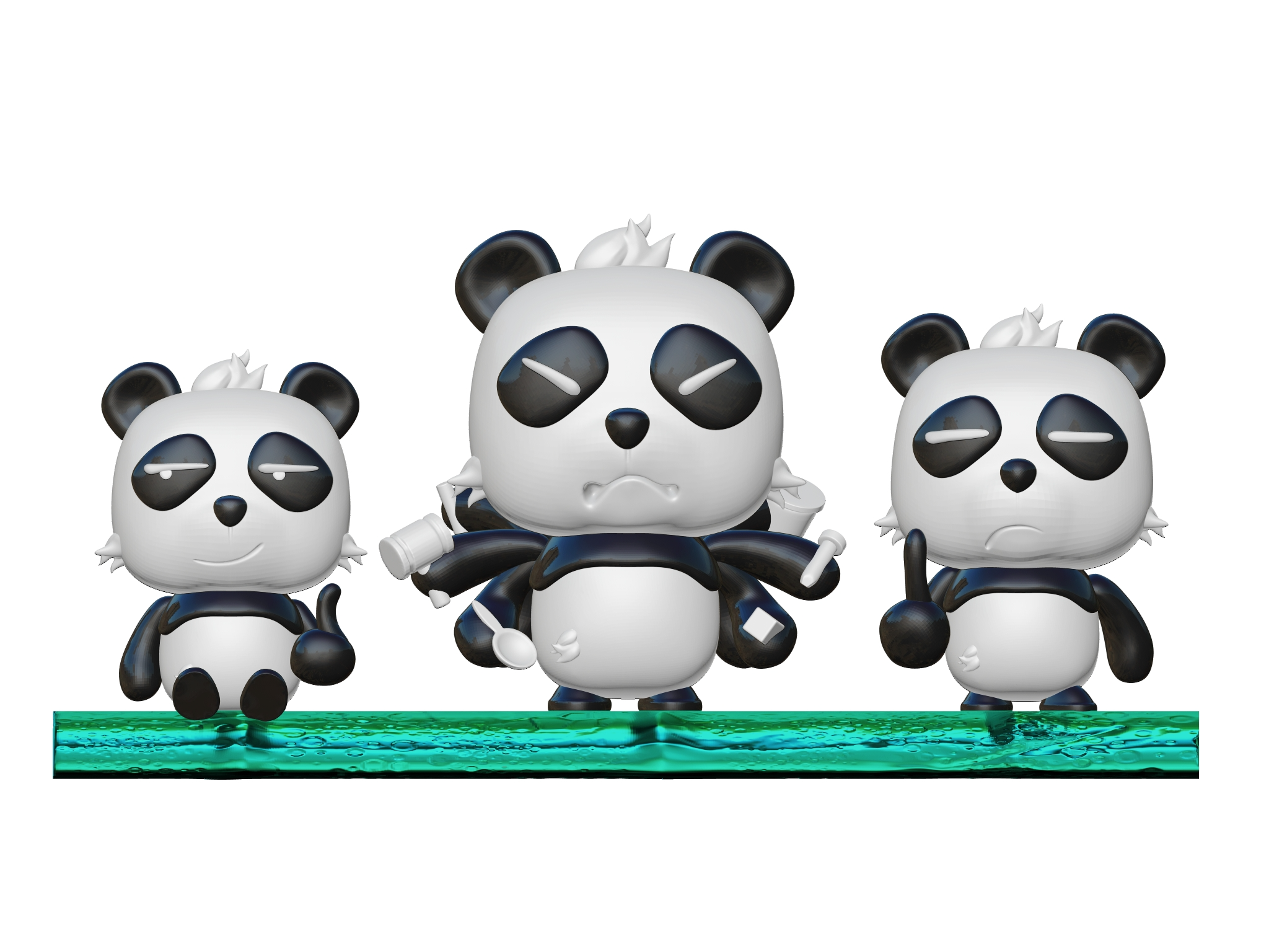 三熊鼎立_三文生活-站酷ZCOOL