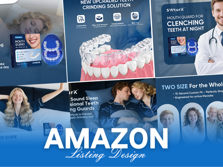 美容与个护 牙套-Amazon亚马逊主副图A+设计案例_亚马逊设计工作室-站酷ZCOOL