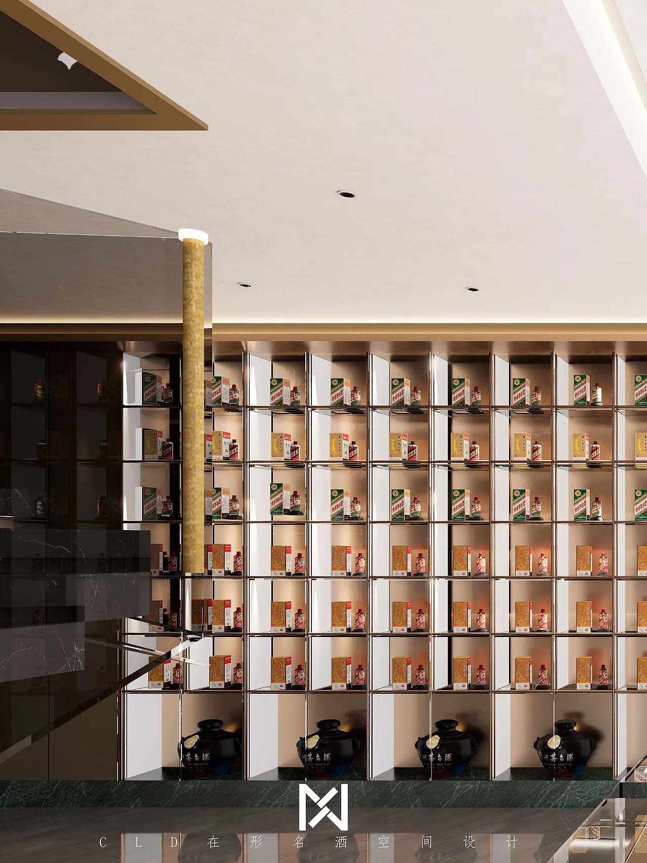 聚焦酒类空间设计【茅台收藏馆】_在形名酒空间设计-站酷ZCOOL