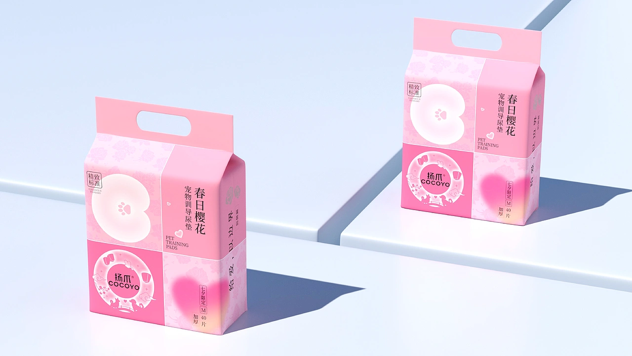 扬爪cocoyo|系列宠物训导尿垫包装设计_上海米克包装设计-站酷ZCOOL