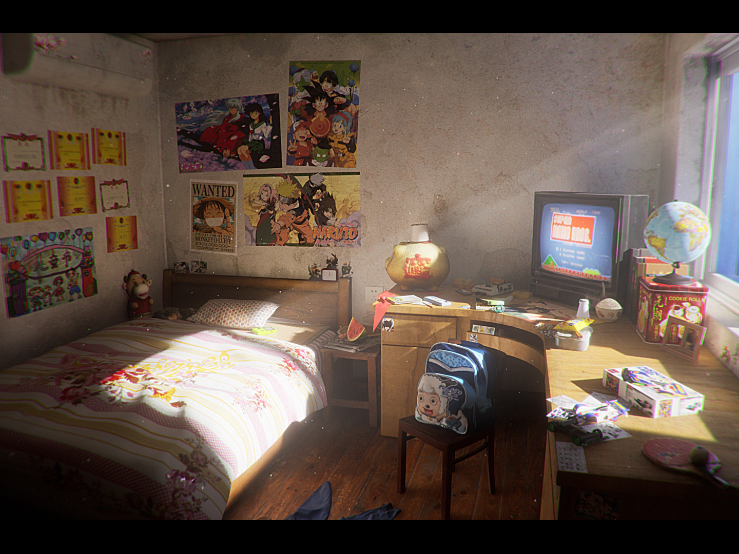 虚幻引擎5！独立游戏Demo《千禧年时光》的场景_AKA_桃白白-站酷ZCOOL