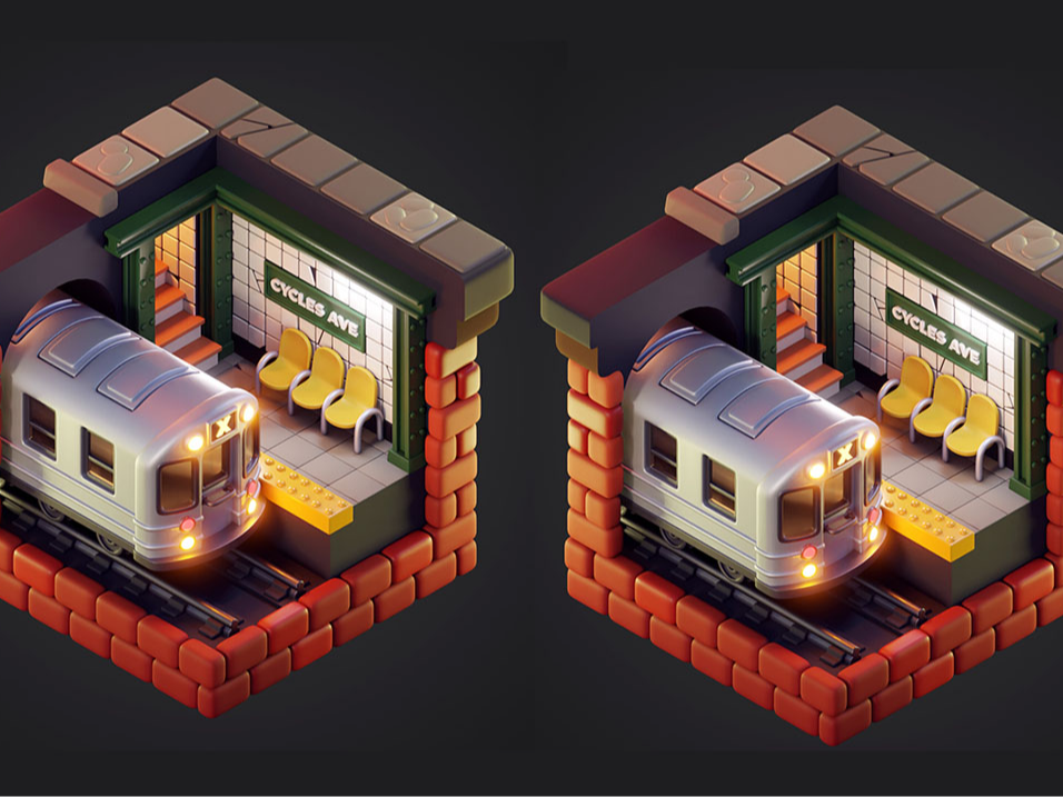 3dmax-零基础卡通车站小场景模型制作教程。3dmax建模_Alan安澜-站酷ZCOOL