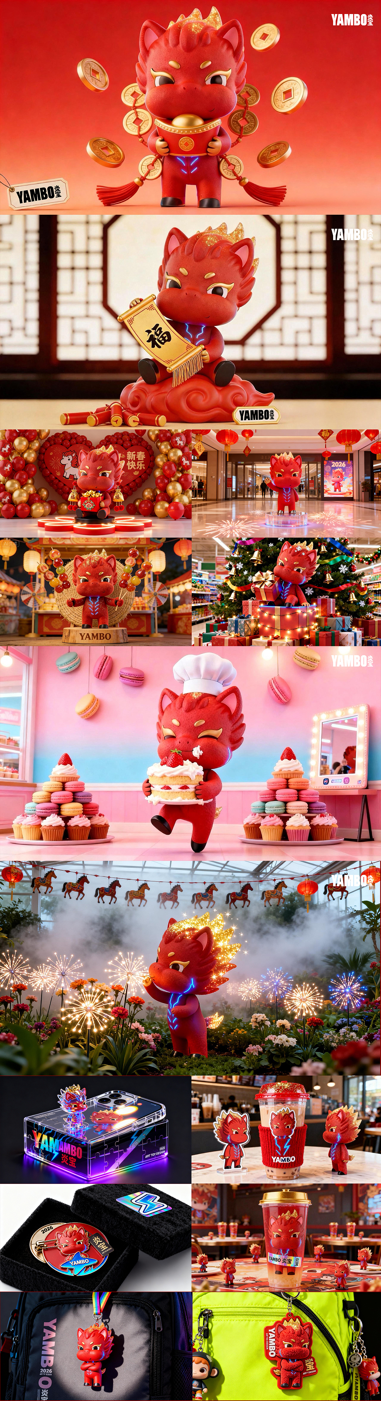 马年IP吉祥物/YAMBO 炎宝_YUAN_ZY-站酷ZCOOL