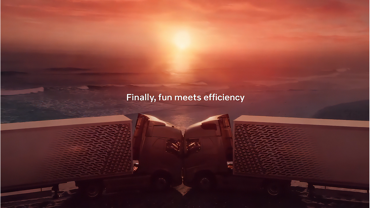 卡车广告——Fun & Efficiency_树下酒-站酷ZCOOL