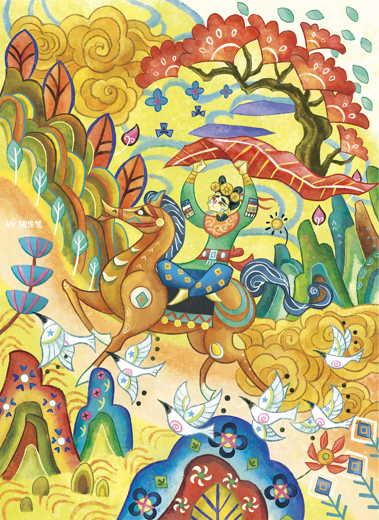 陶立马拟人_Mr圆珠笔-站酷ZCOOL