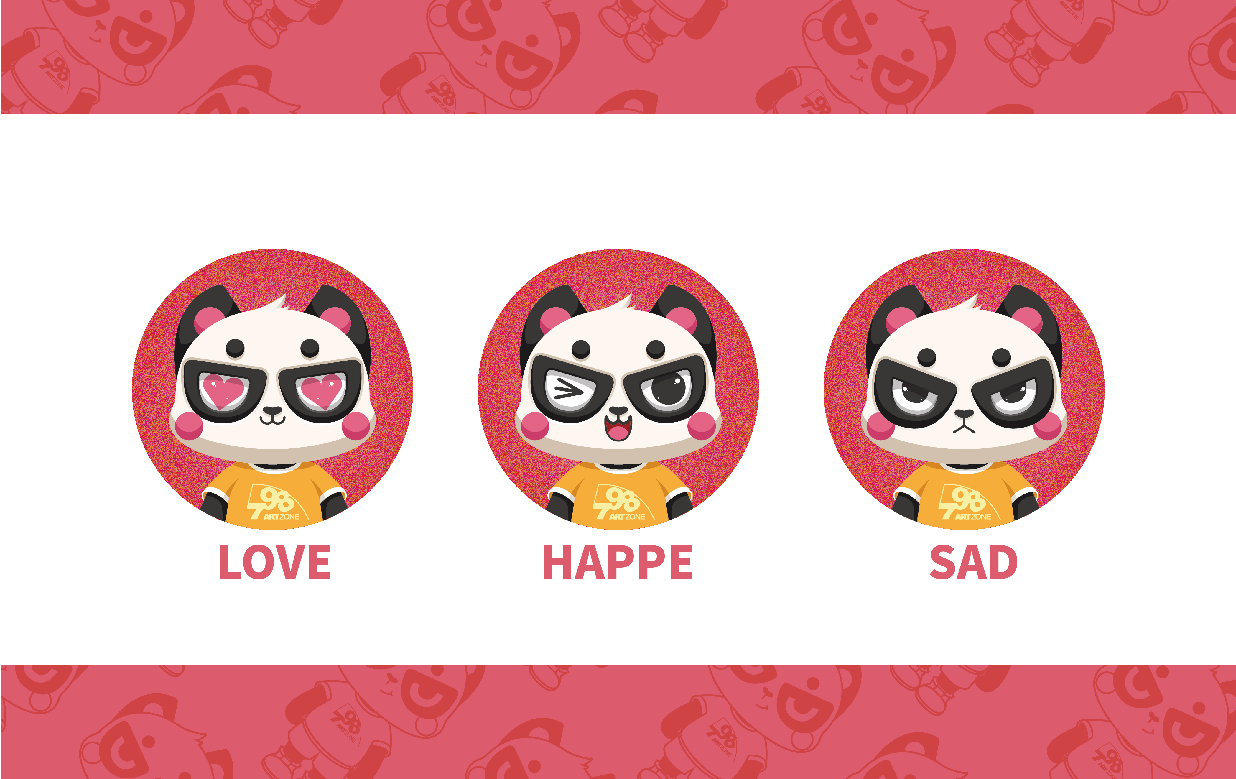 HELLO 798 IP形象 熊猫七宝_肯恩船长-站酷ZCOOL