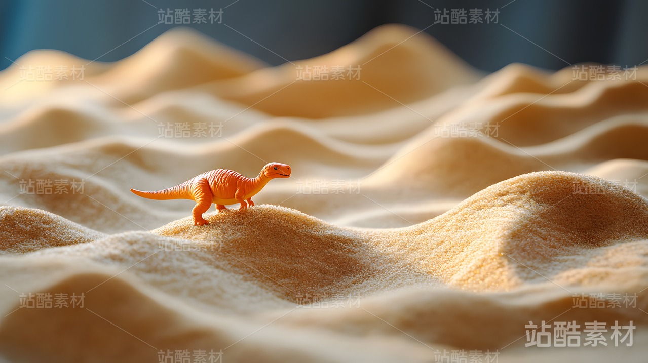 《沙地上的恐龙》_Elira_素材库大全-站酷ZCOOL
