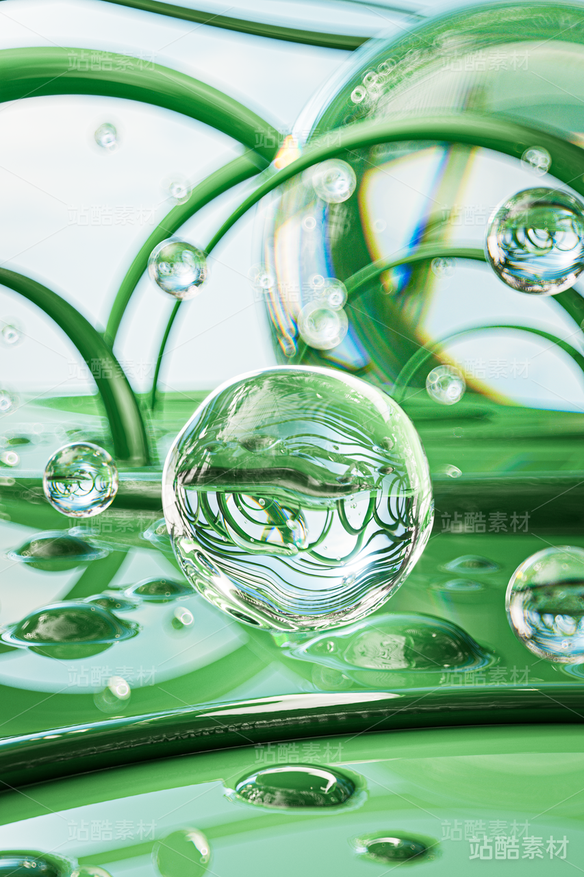 C4D美妆分子8个工程（RS渲染）_努力奔跑的蜜蜂_素材库大全-站酷ZCOOL