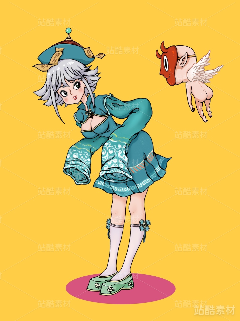 可爱的僵尸少女_Leleevil_素材库大全-站酷ZCOOL