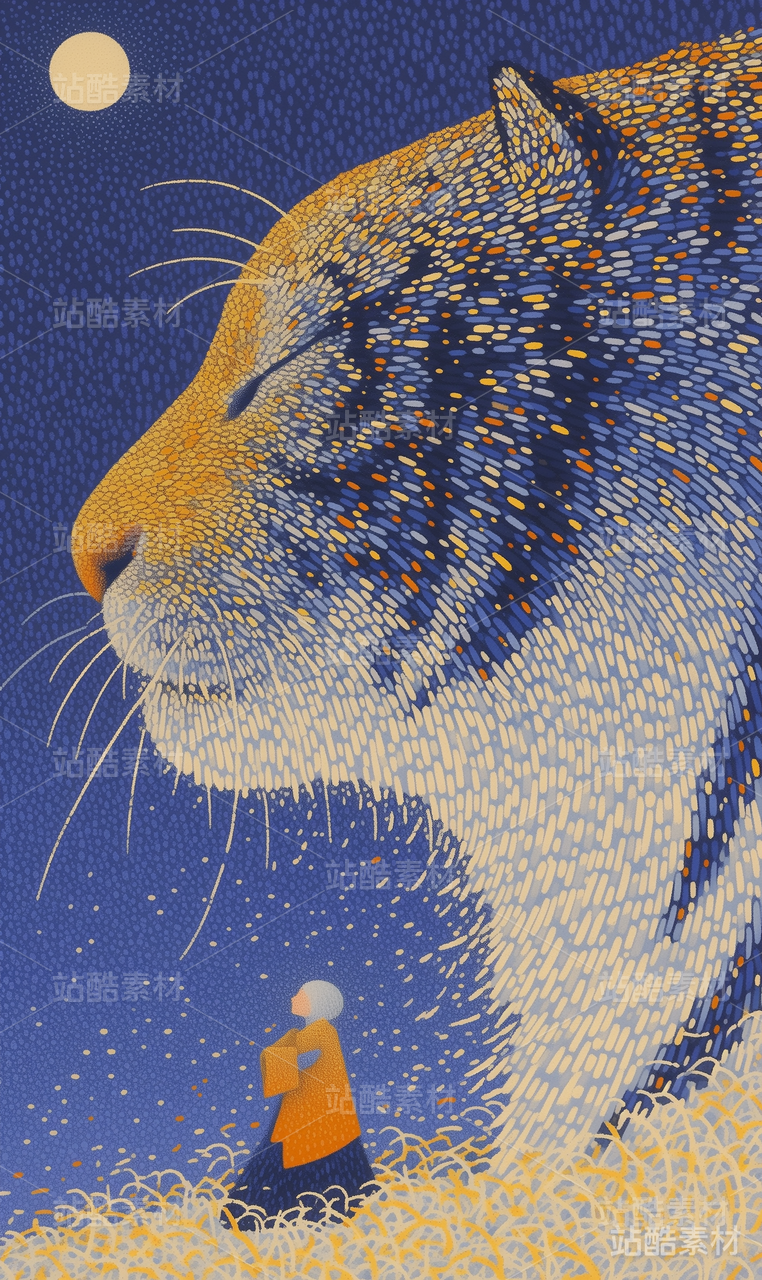 点彩风格壁纸｜前行_A5_8_Design__免费正版素材库-站酷ZCOOL