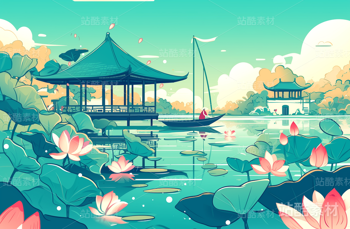 宁静湖景_站酷素材_素材库大全-站酷ZCOOL