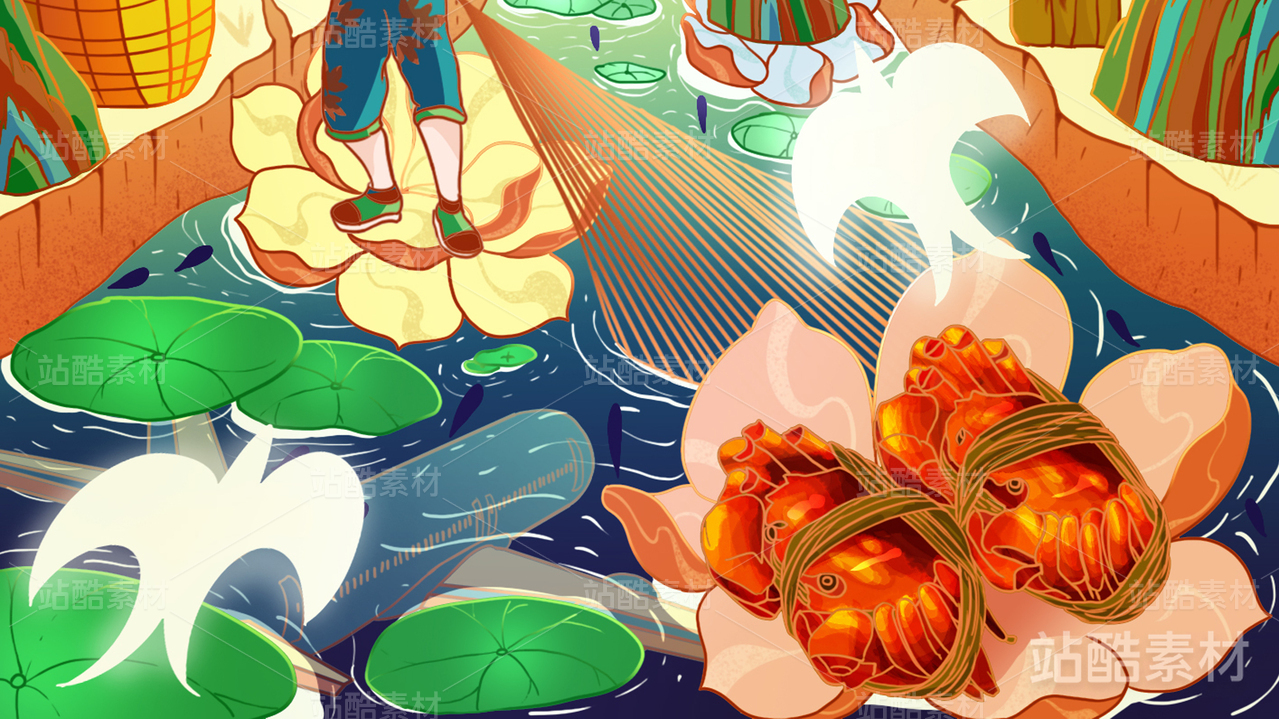 城市插画——安庆印象_湘夕子_素材库大全-站酷ZCOOL