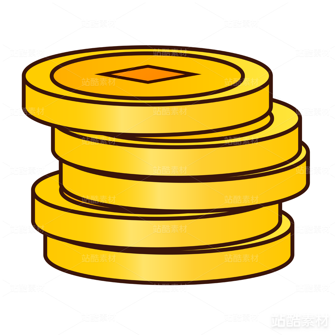 金币_白色瓷盘_素材库大全-站酷ZCOOL