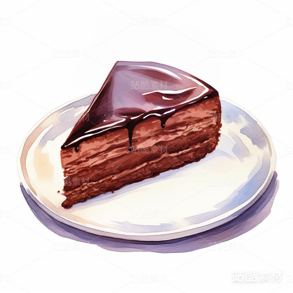 水彩手绘风格素材（糕点、甜点）_设计师丨穆梦sama_素材库大全-站酷ZCOOL
