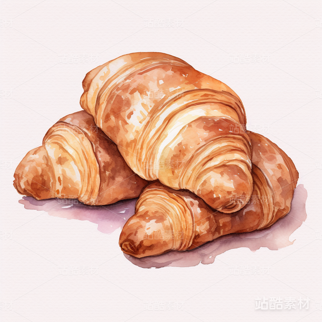 水彩手绘风格素材（糕点、甜点）_设计师丨穆梦sama_站酷素材-图片_插画-站酷ZCOOL