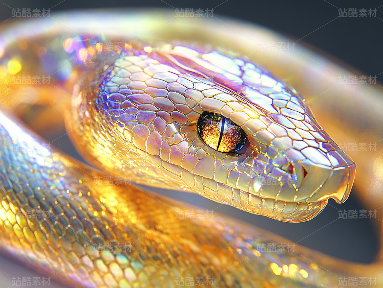 抽象闪闪发光的蛇年壁纸_高质量玩家_素材库大全-站酷ZCOOL