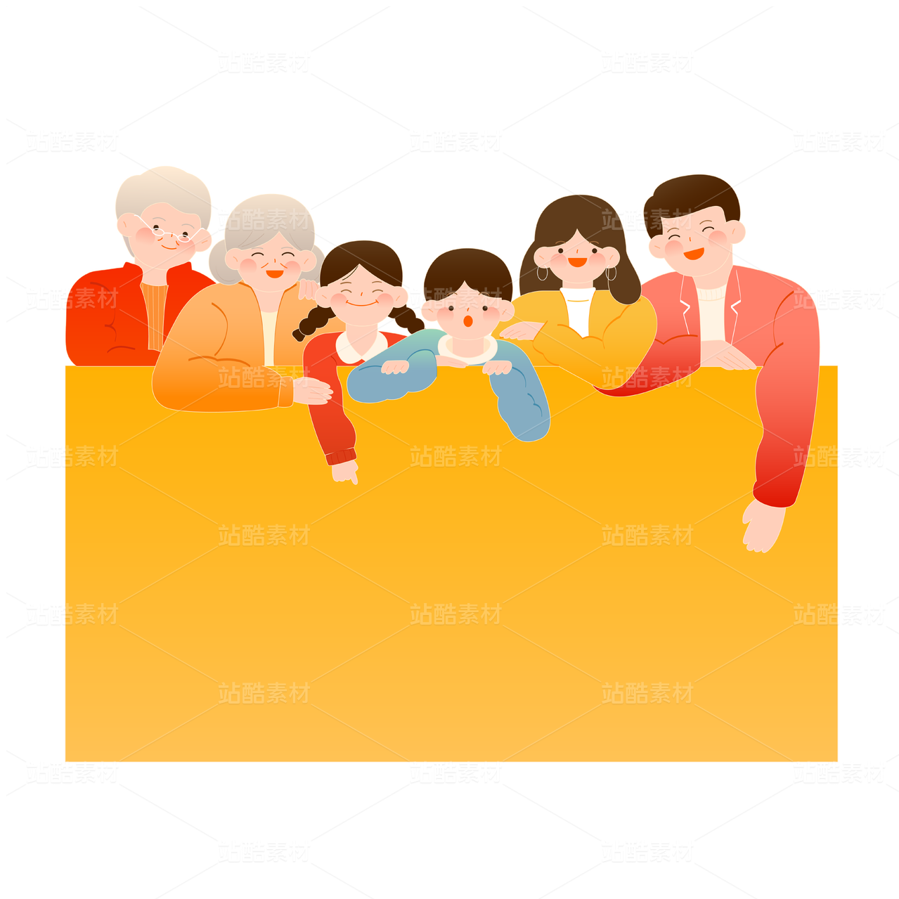 全家福_白色瓷盘_站酷素材-设计元素_免抠图-站酷ZCOOL