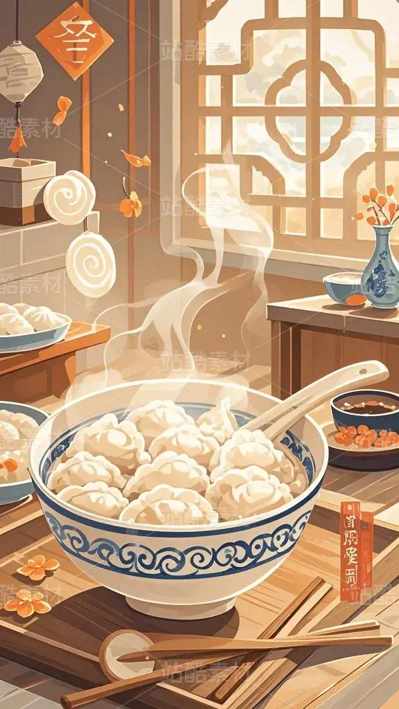 冬至饺子02_waakon_站酷素材-图片_插画-站酷ZCOOL