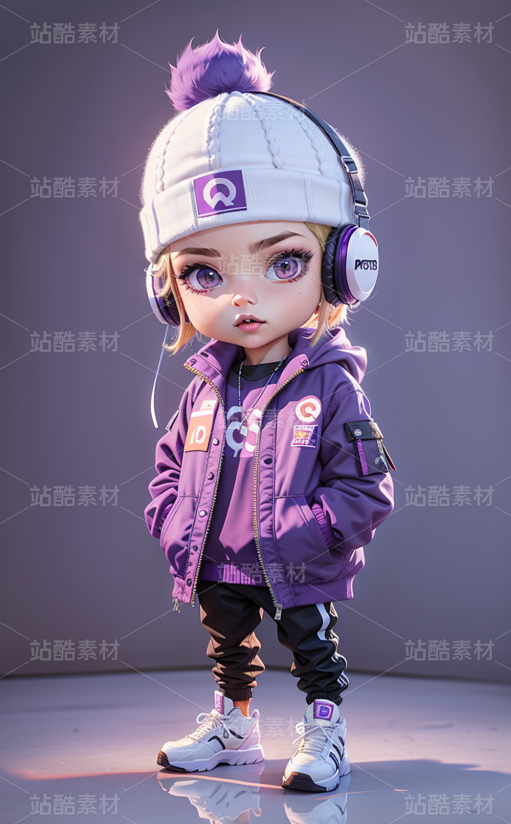 电商盲盒IP材质产品虚拟3D人物_于两只_WTJY_素材库大全-站酷ZCOOL