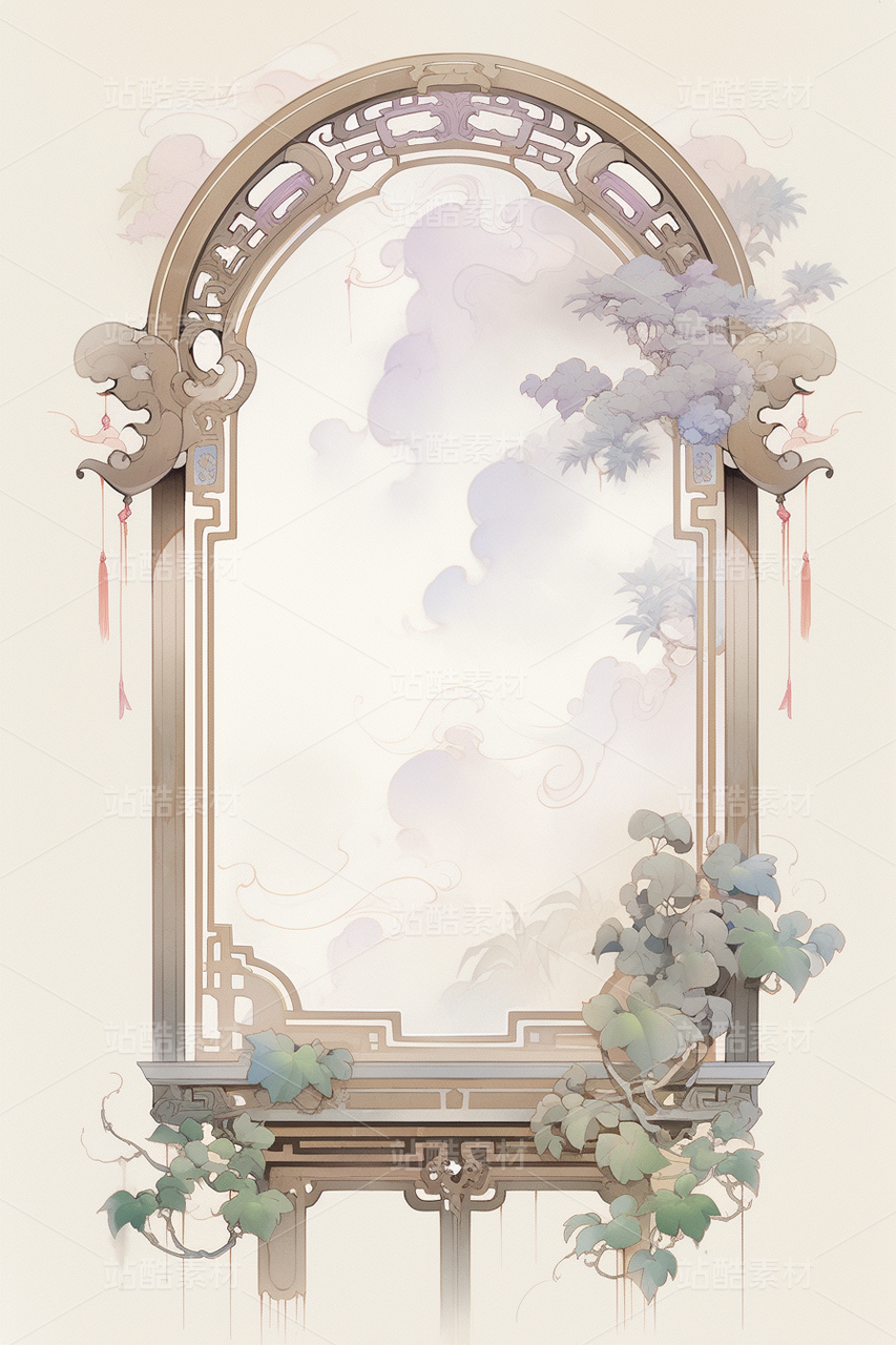 古风水墨边框背景_玻璃罐子owo_站酷素材-设计元素_背景-站酷ZCOOL