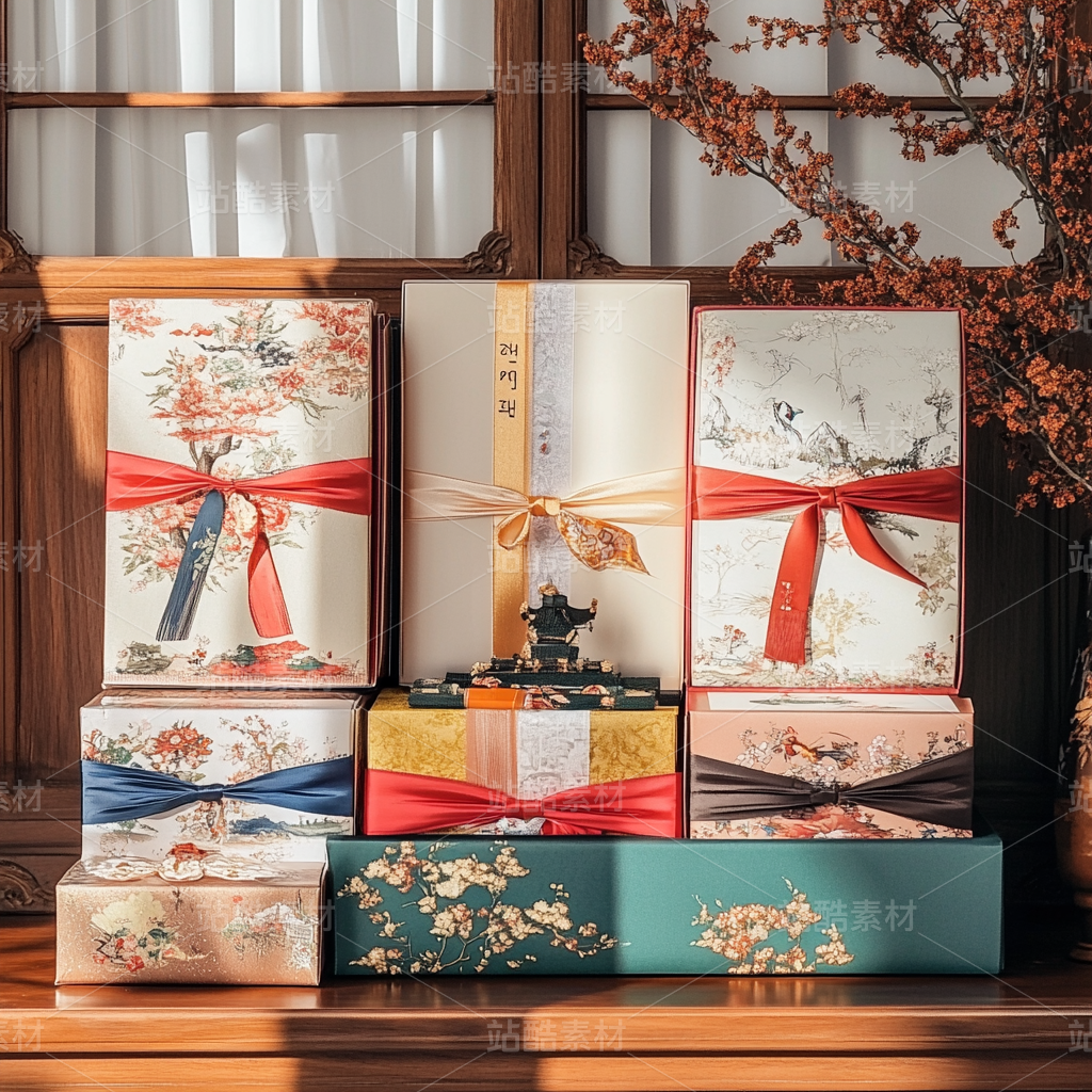 春节礼物新年节日背景元素图片素材_一大碗炸酱面_站酷素材-设计元素_背景-站酷ZCOOL