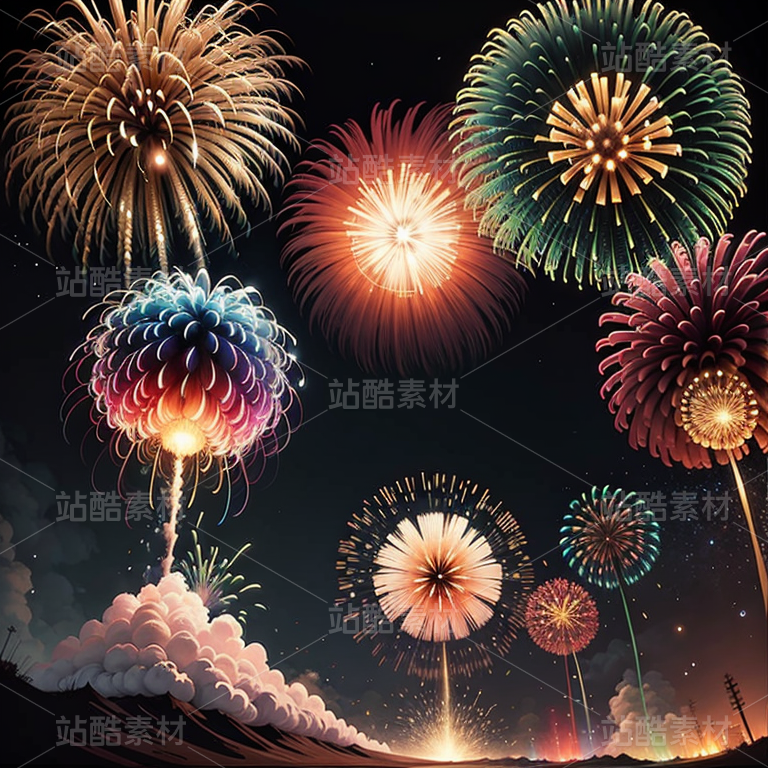 烟花_于两只_WTJY_免费正版素材库-站酷ZCOOL