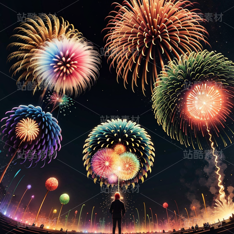 烟花_Tattoo_Kevin_免费正版素材库-站酷ZCOOL