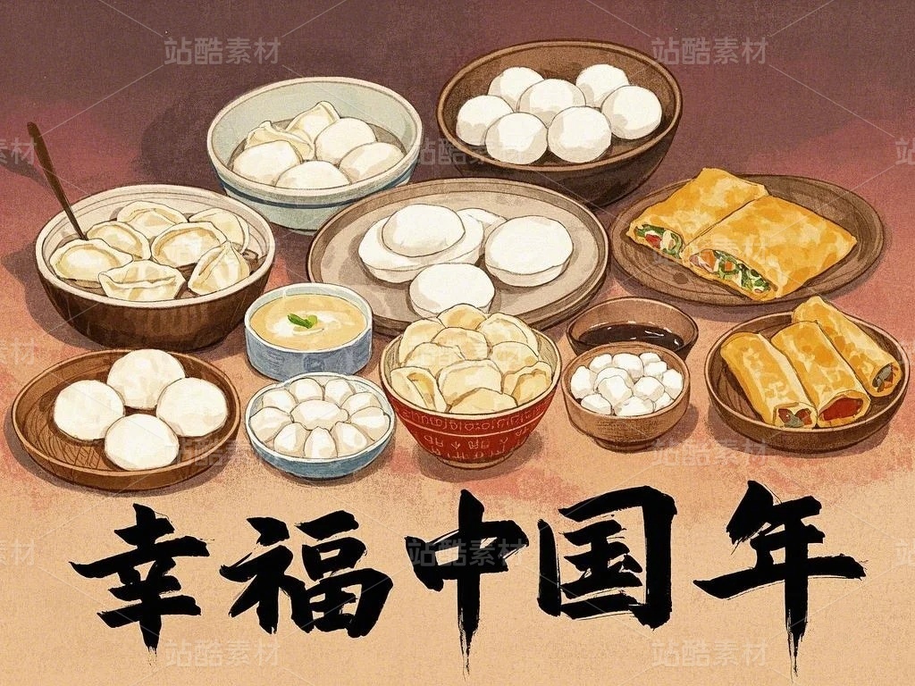 年画幸福中国年07_waakon_素材库大全-站酷ZCOOL