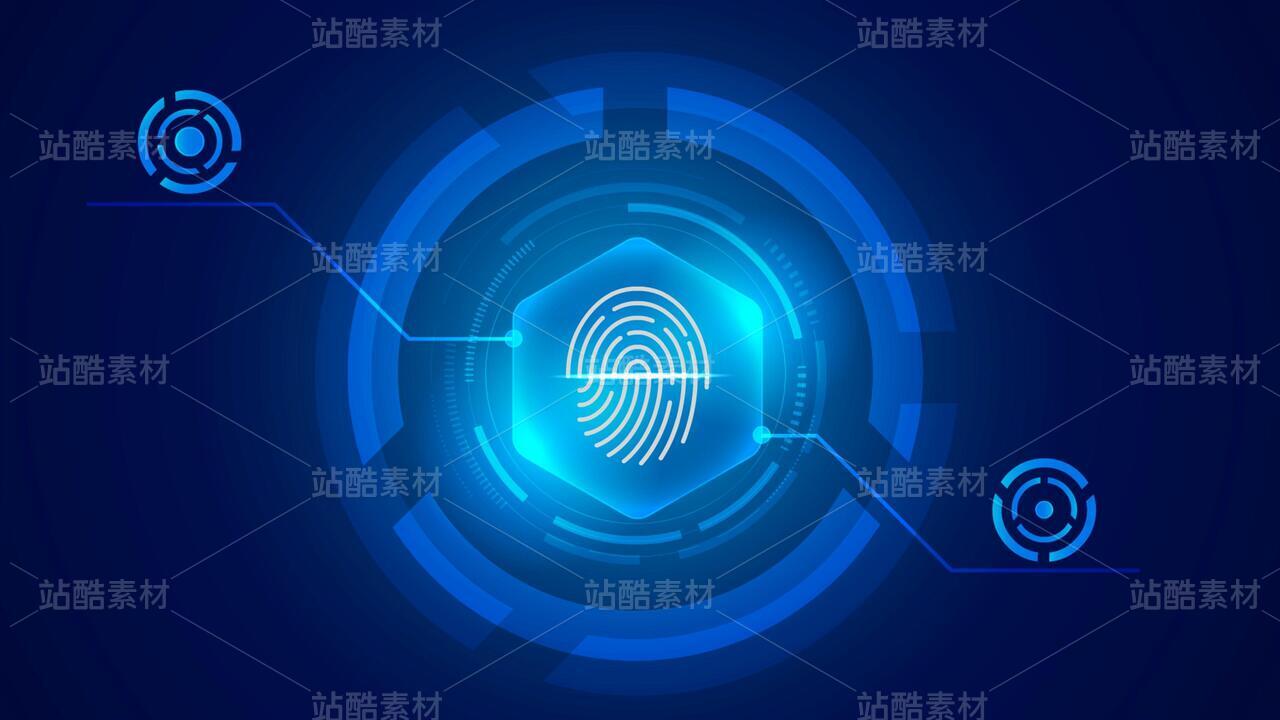循环动态指纹识别科技感背景视频_AnimateASer_素材库大全-站酷ZCOOL