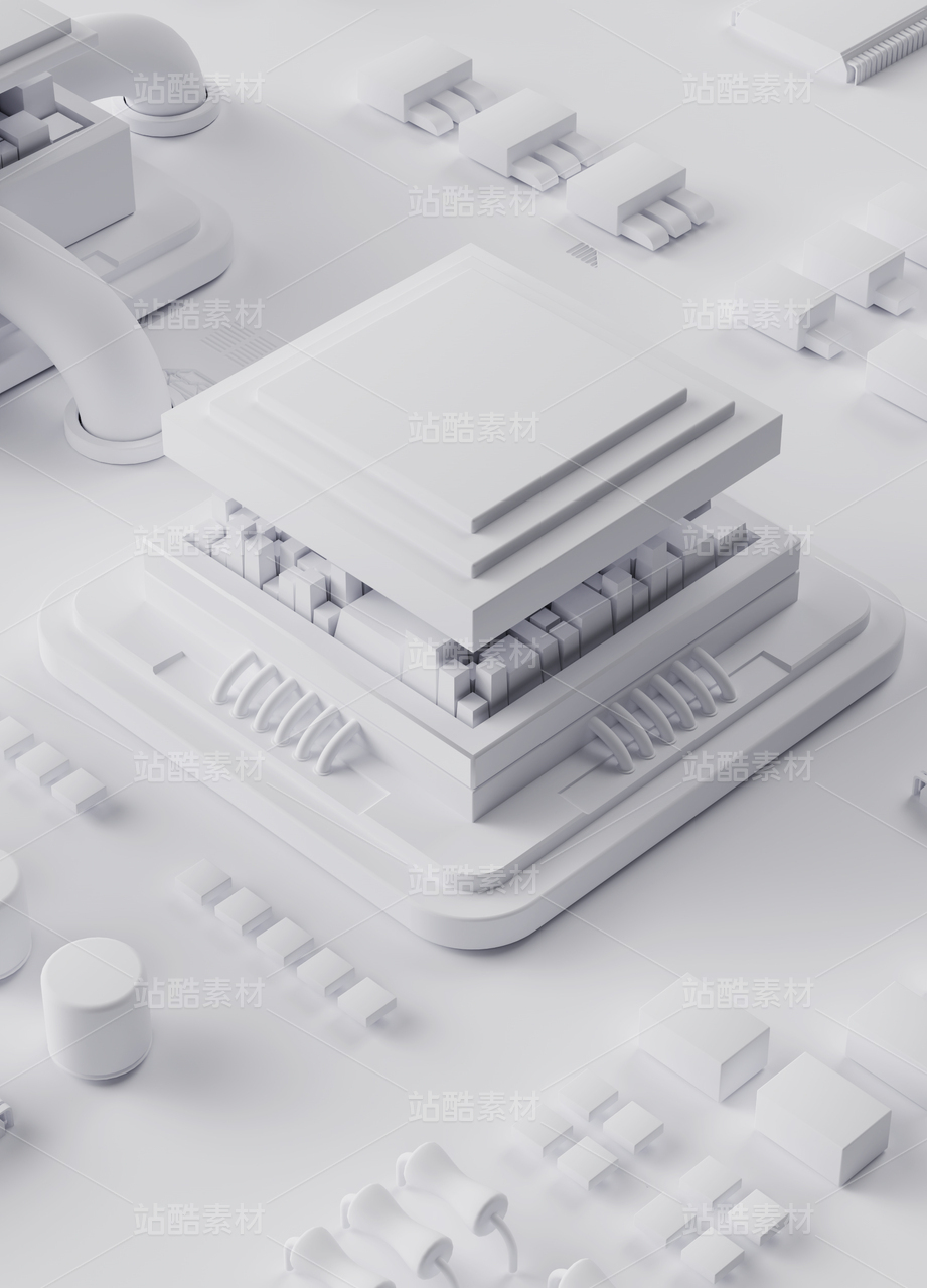 C4D芯片模型_Tattoo_Kevin_素材库大全-站酷ZCOOL