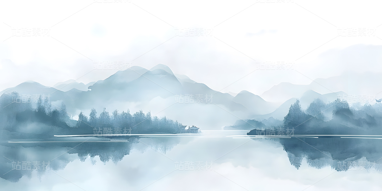 20款古风山水背景_五芒_素材库大全-站酷ZCOOL